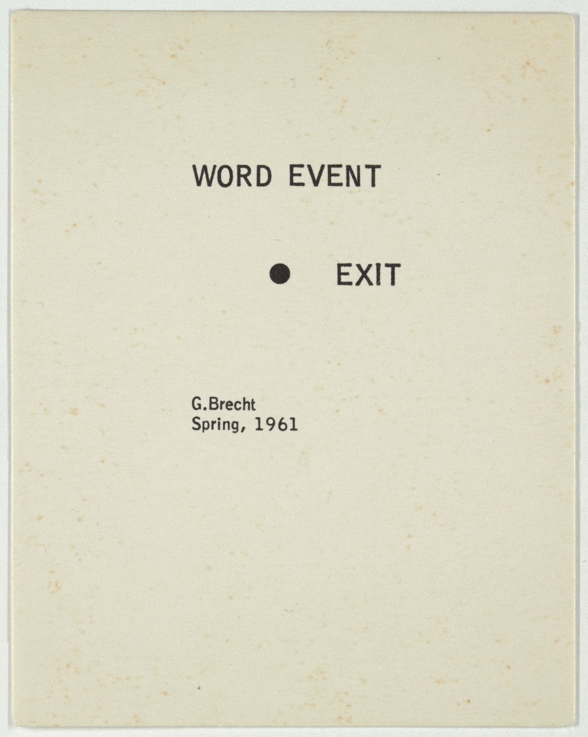 Linguagem de George Brecht – LIMITE